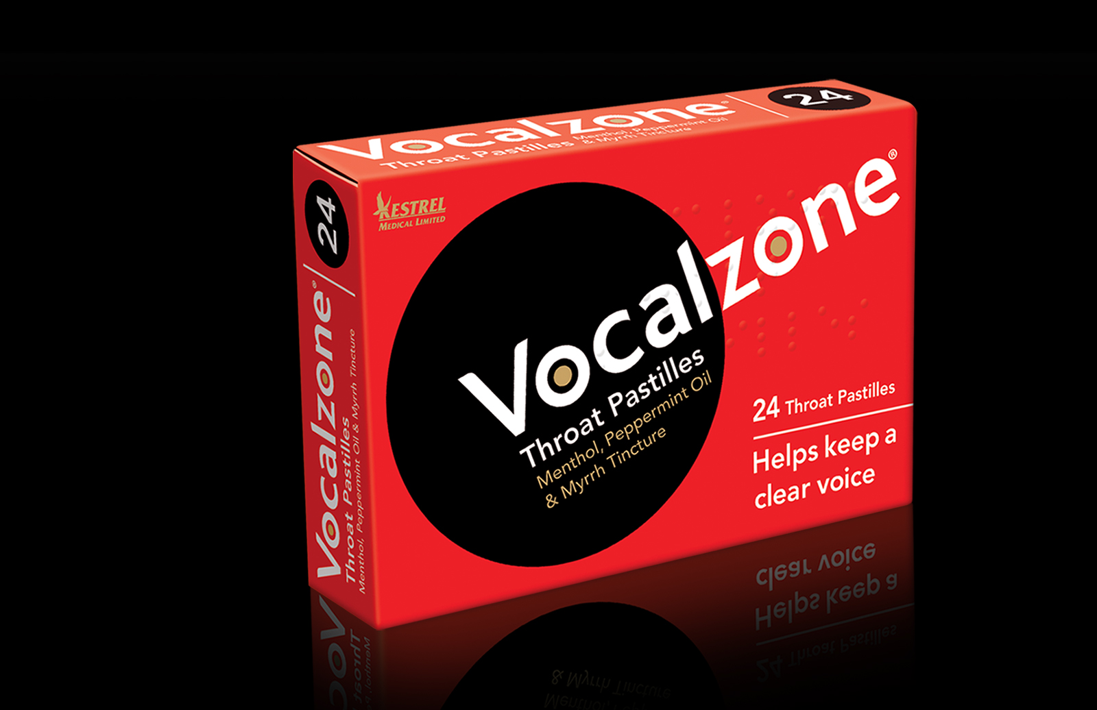 Vocalzone Throat Pastilles Brand Identity Design